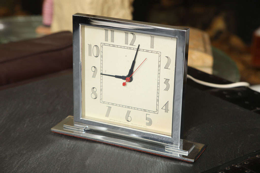 Gilbert Rohde Table Clock at 1stDibs