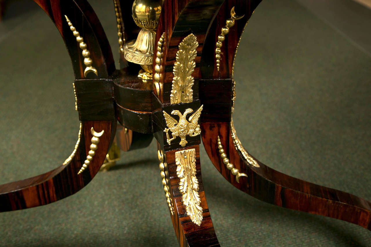 Regency Brass Inlaid Games Table For Sale at 1stDibs
