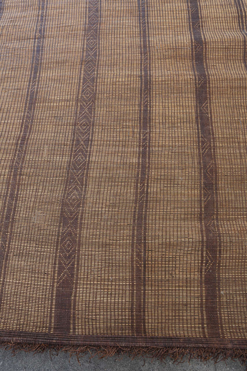 Moroccan Vintage Tuareg Leather Rug at 1stDibs