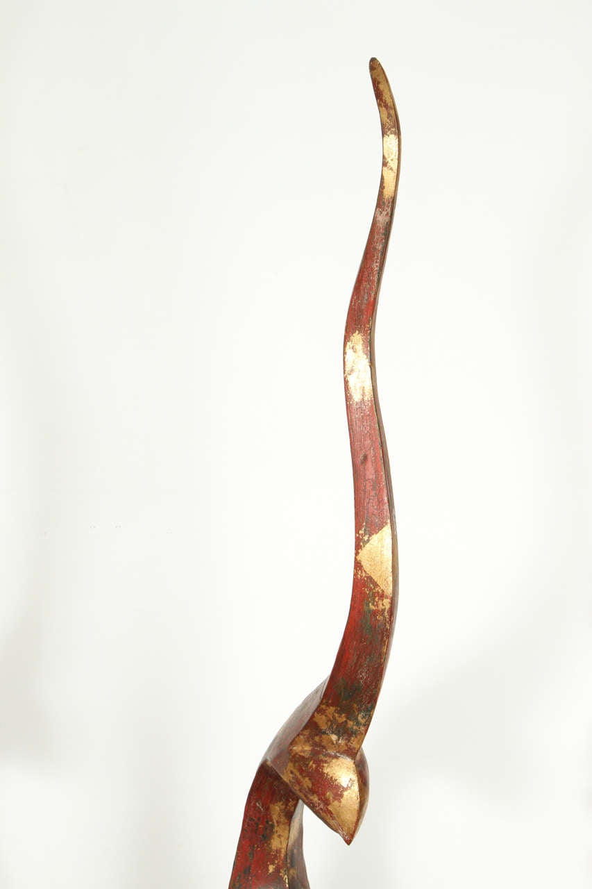 Great sculpture of Thai Wooden Gilted Chofa at 1stDibs | chofa thailand