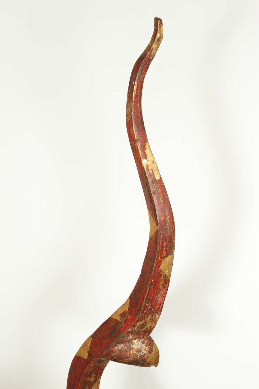 Great sculpture of Thai Wooden Gilted Chofa at 1stDibs | chofa thailand