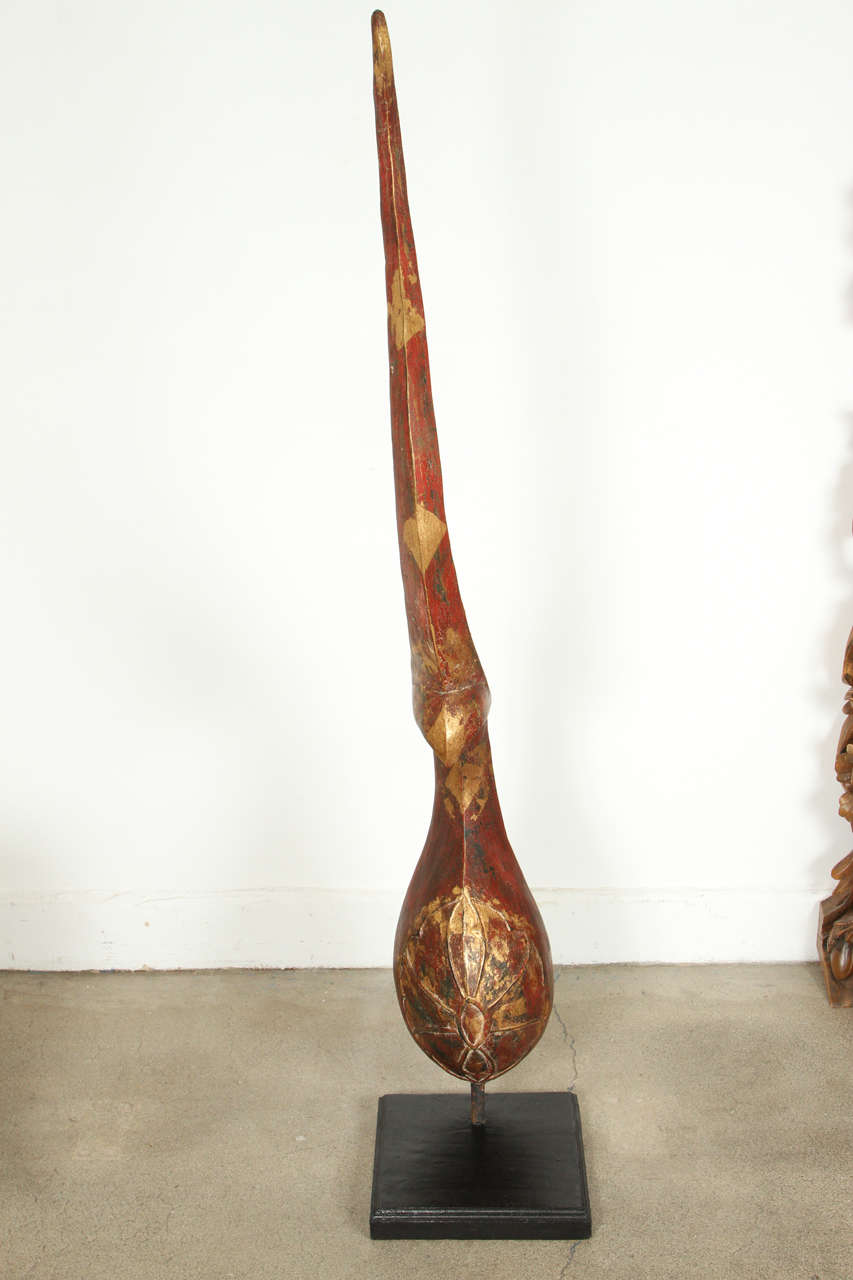 Great sculpture of Thai Wooden Gilted Chofa at 1stDibs | chofa thailand