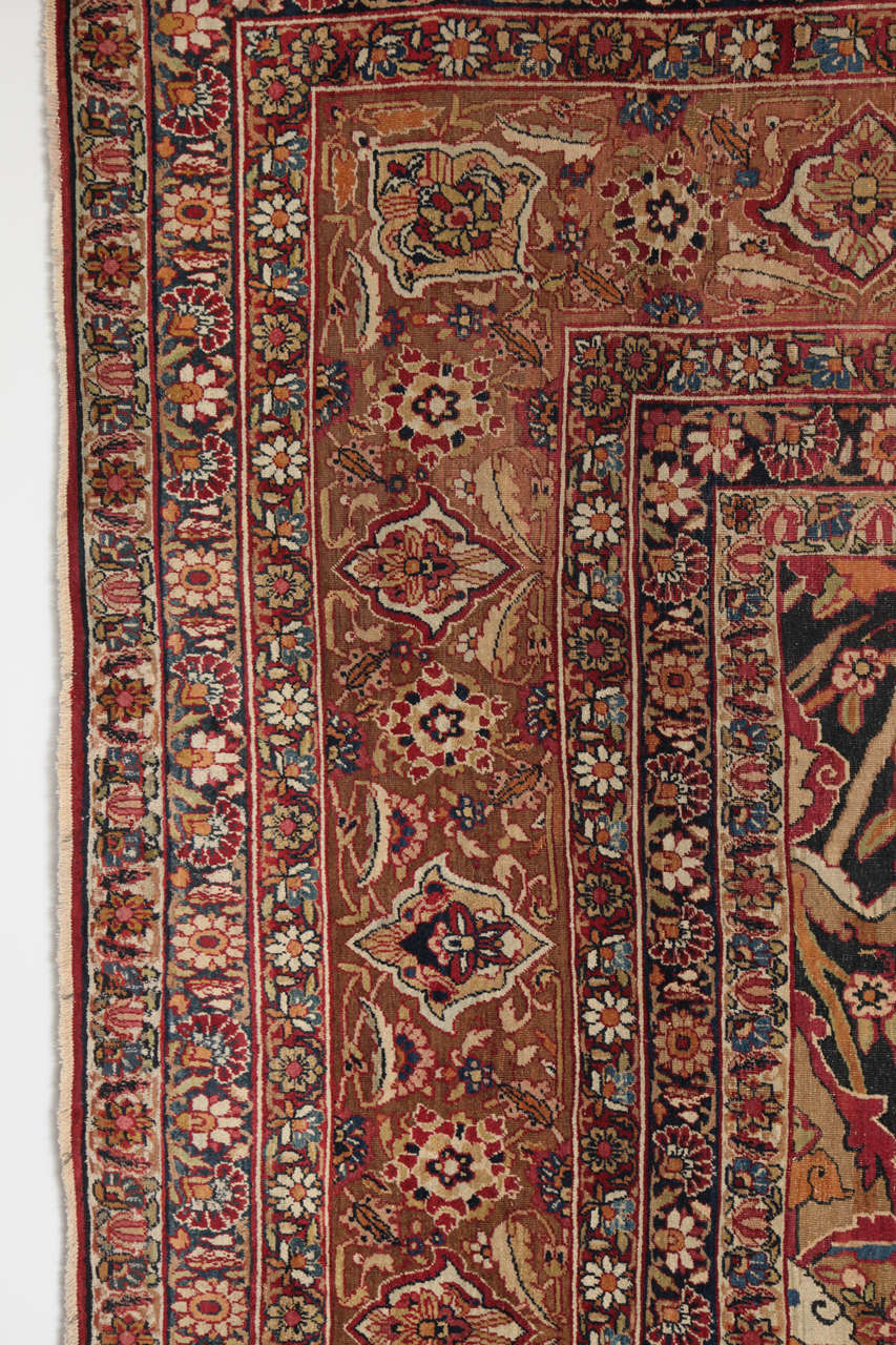 Antique 1890s Persian Kermanshah Rug, 9x12 For Sale at 1stDibs