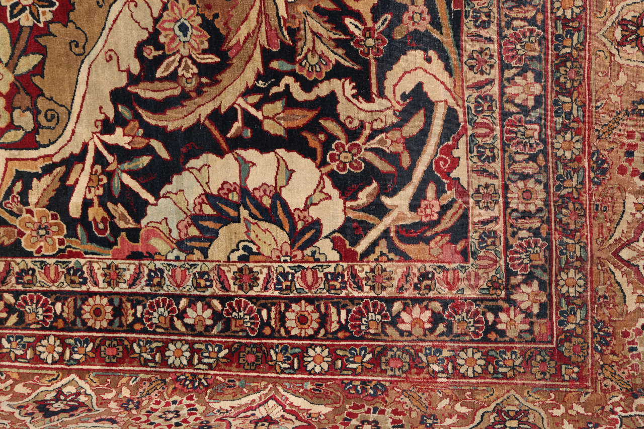 Antique 1890s Persian Kermanshah Rug, 9x12 For Sale at 1stDibs