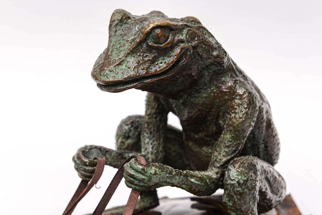 Maitland Smith Bronze Frog Riding on Tortoise at 1stDibs | frog riding ...
