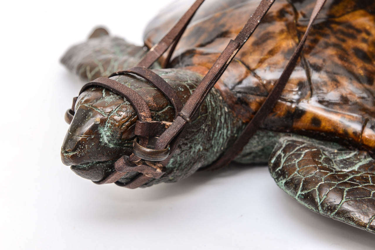 Maitland Smith Bronze Frog Riding on Tortoise at 1stDibs | frog riding ...