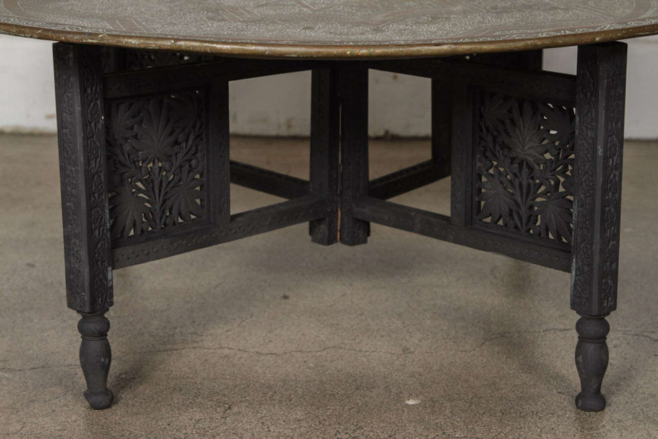 Moroccan Round Brass Tray Coffee Table at 1stDibs | moroccan round ...