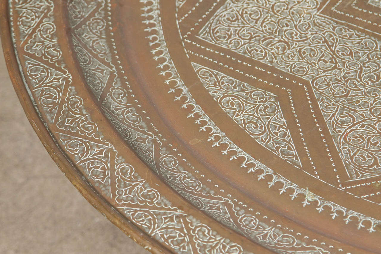 Moroccan Round Brass Tray Coffee Table at 1stDibs | moroccan round ...