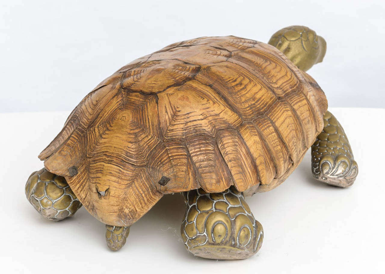 Large Vintage Turtle - Style of Bustamante For Sale at 1stDibs