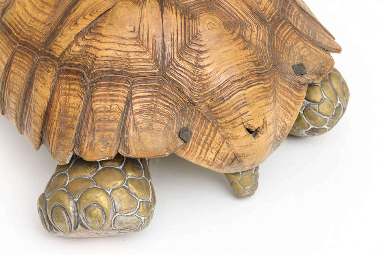 Large Vintage Turtle - Style of Bustamante For Sale at 1stDibs
