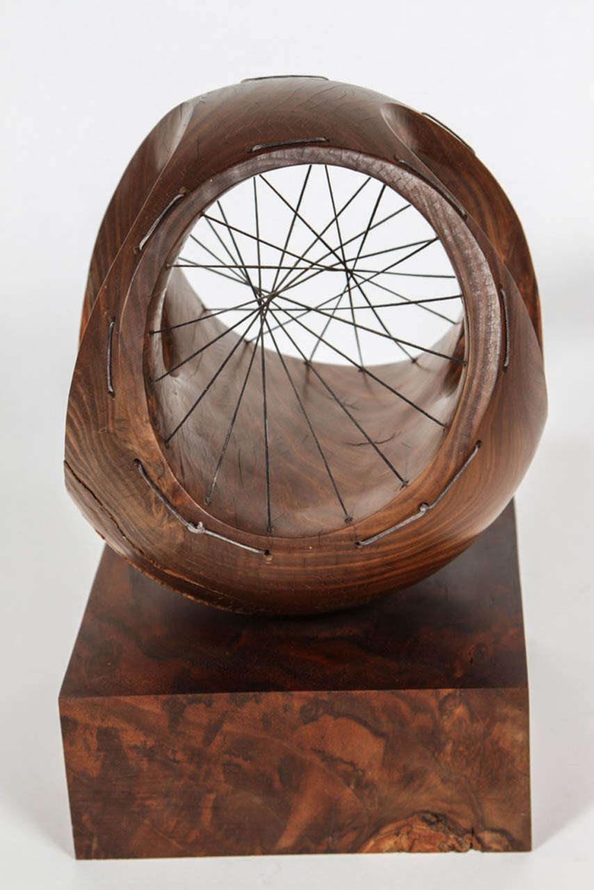 Hap Sakwa ironwood and string sculpture at 1stDibs