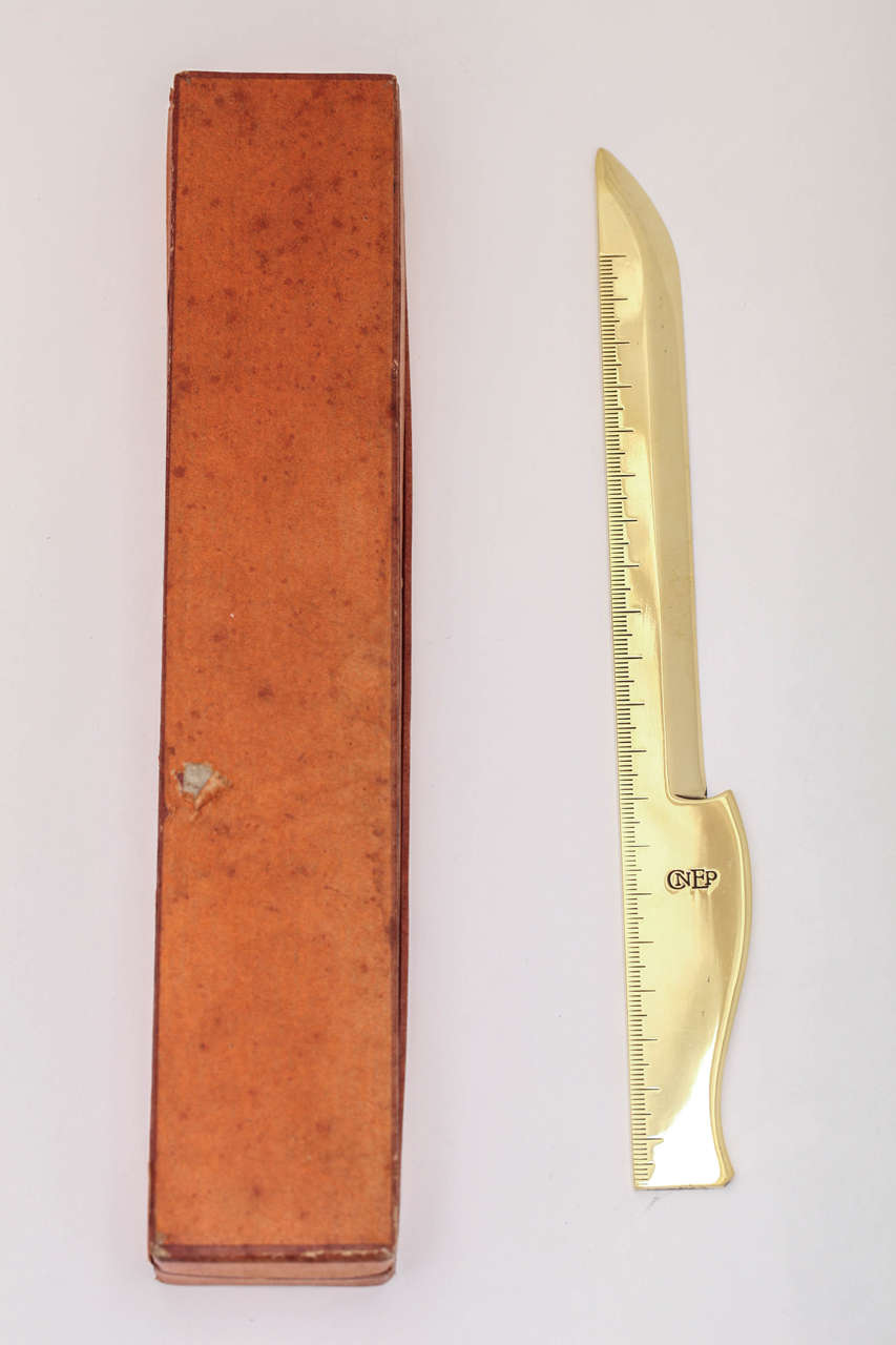 Hermes Brass Ruler Letter Opener at 1stDibs | hermes letter opener ...