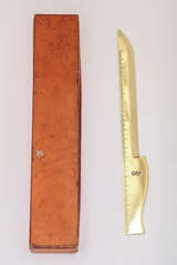 Hermes Brass Ruler Letter Opener at 1stdibs