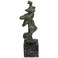 Chaim Gross Bronze on Marble Sculpture at 1stDibs