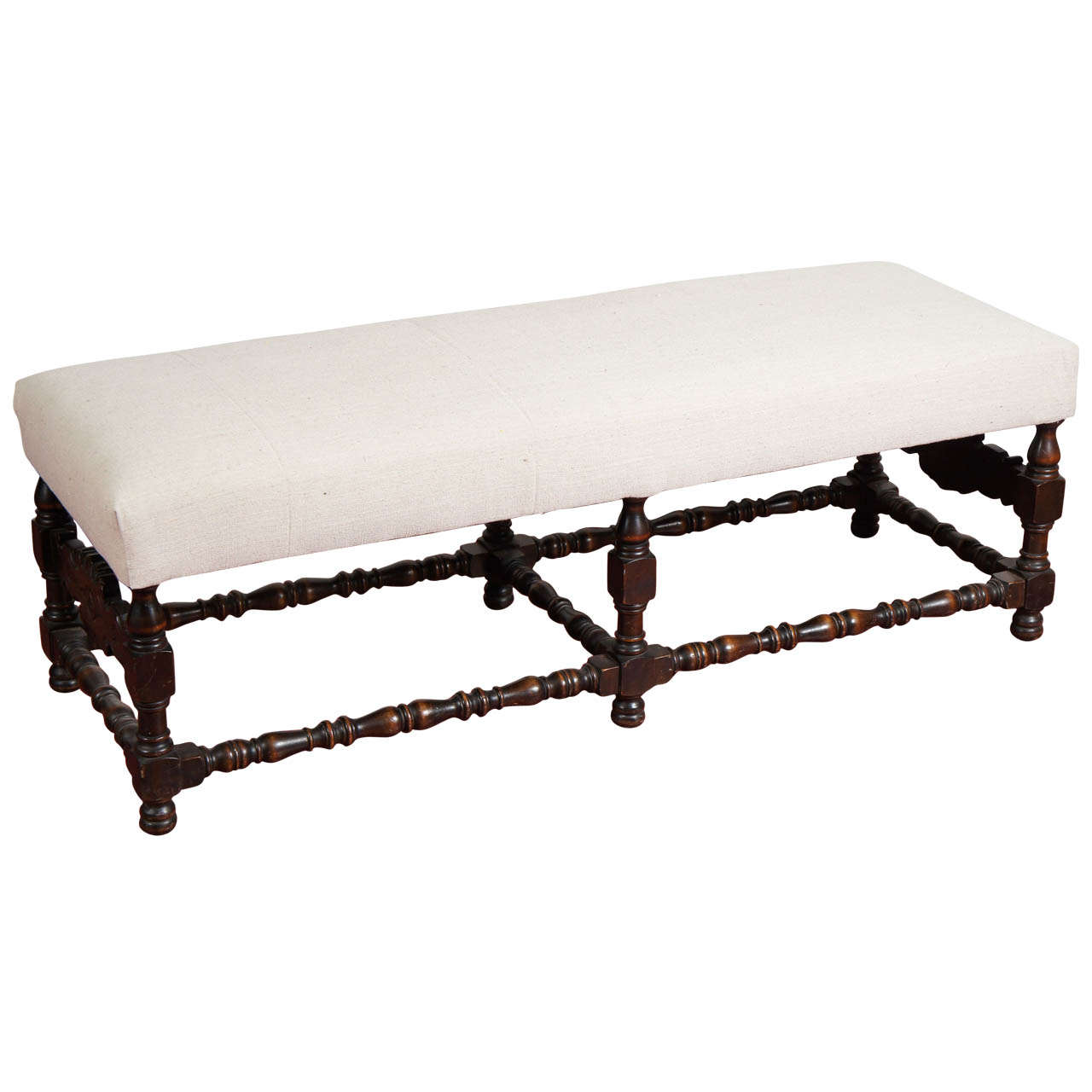 Jacobean Style Mahogany Bench at 1stDibs | jacobean bench