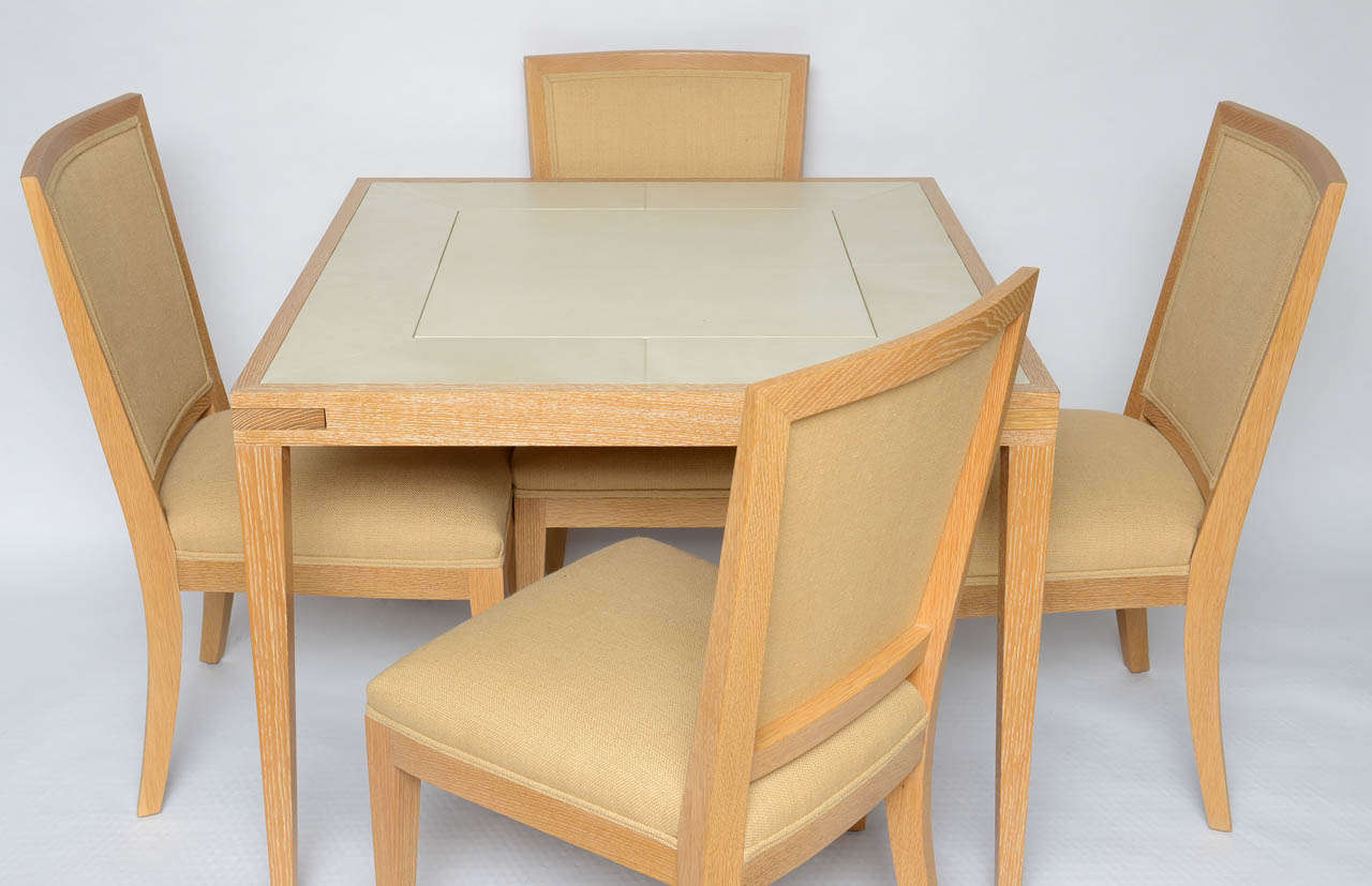 Frank Game Table + 4 Chairs by Mattaliano For Sale at 1stDibs ...