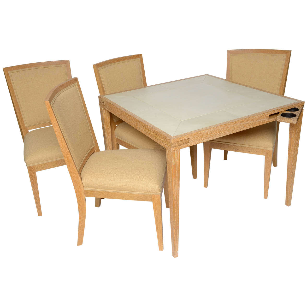 Frank Game Table + 4 Chairs by Mattaliano For Sale at 1stDibs ...