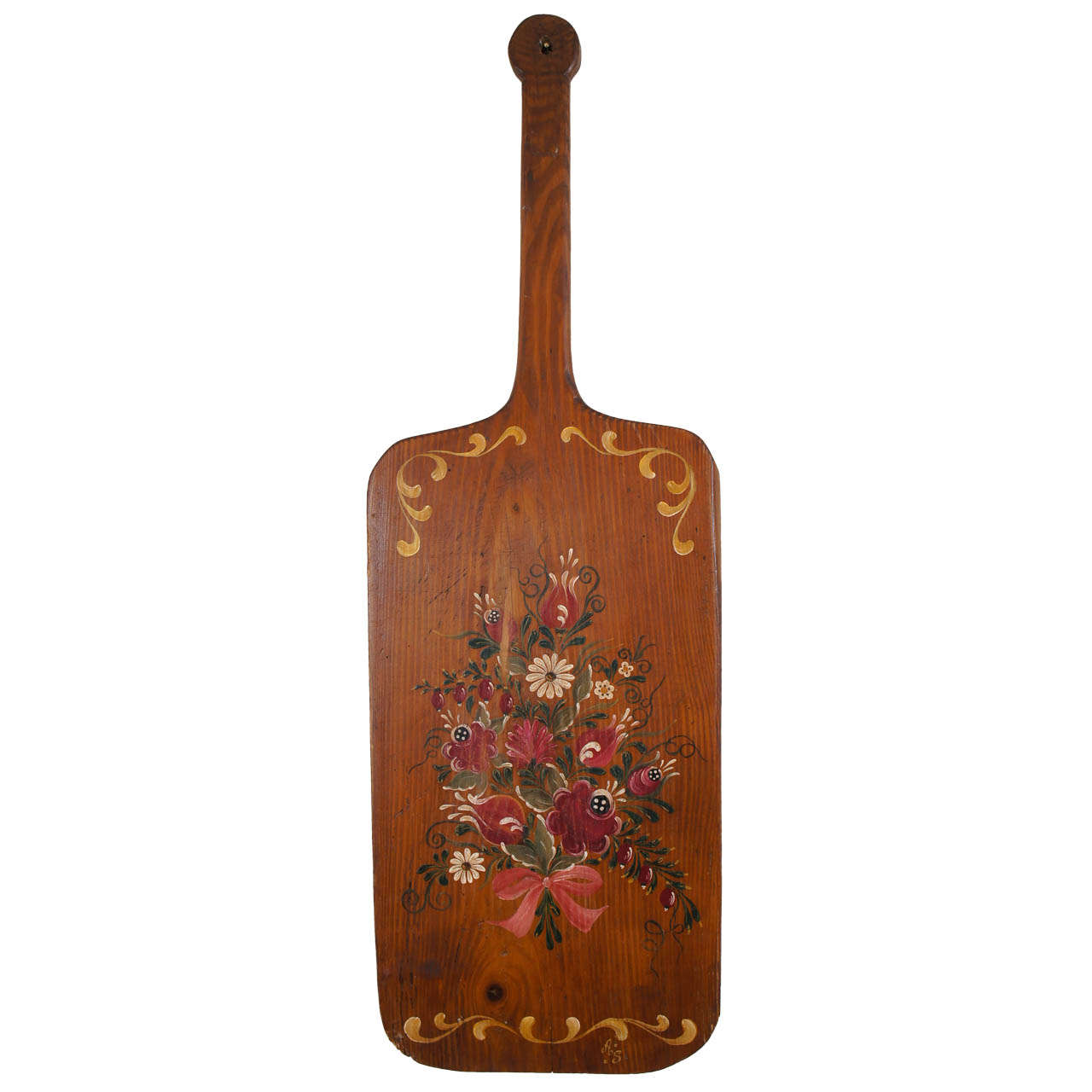 French Hand Painted Peel Board at 1stDibs