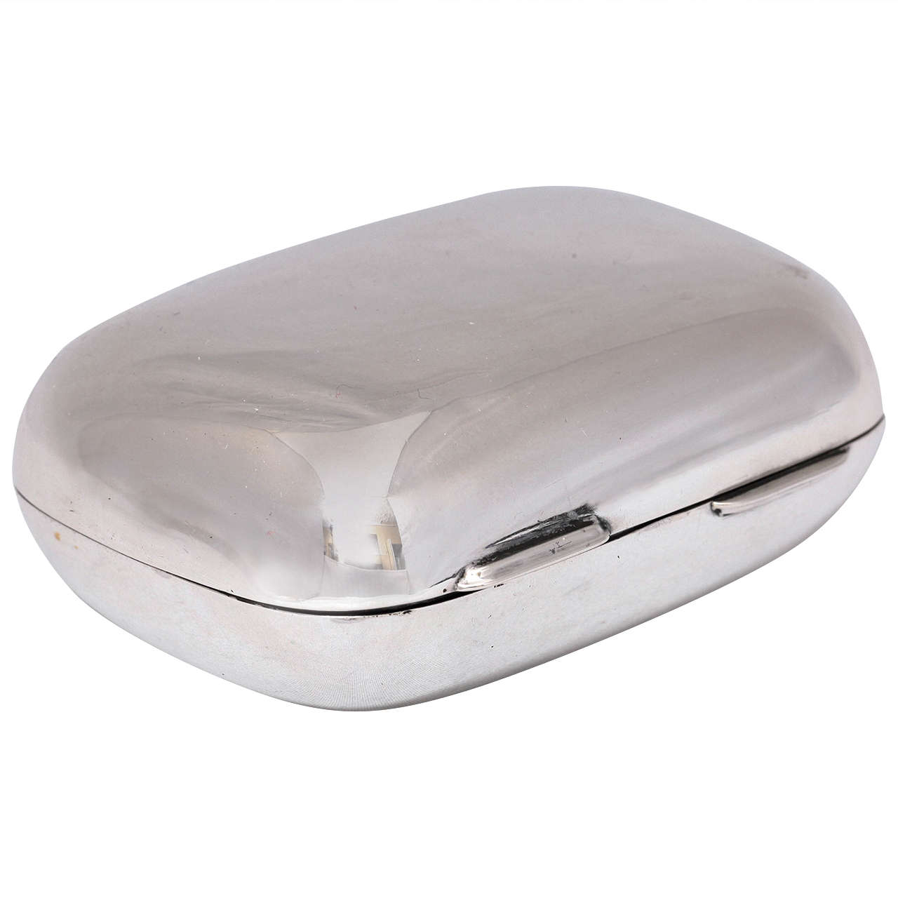 Sterling Silver "Soap" Box with Hinged Lid at 1stDibs