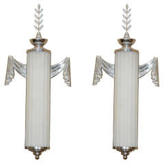 A Pair of Art Deco Sconces by Lurelle Guild for Chase Co. at 1stDibs