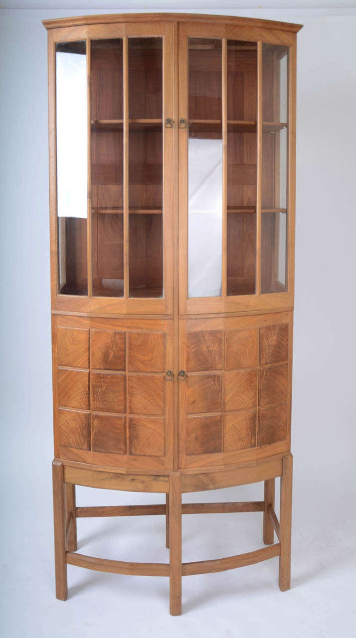 Important Figured Walnut Cabinet by Hugh Birkett dated 1996 For Sale at ...