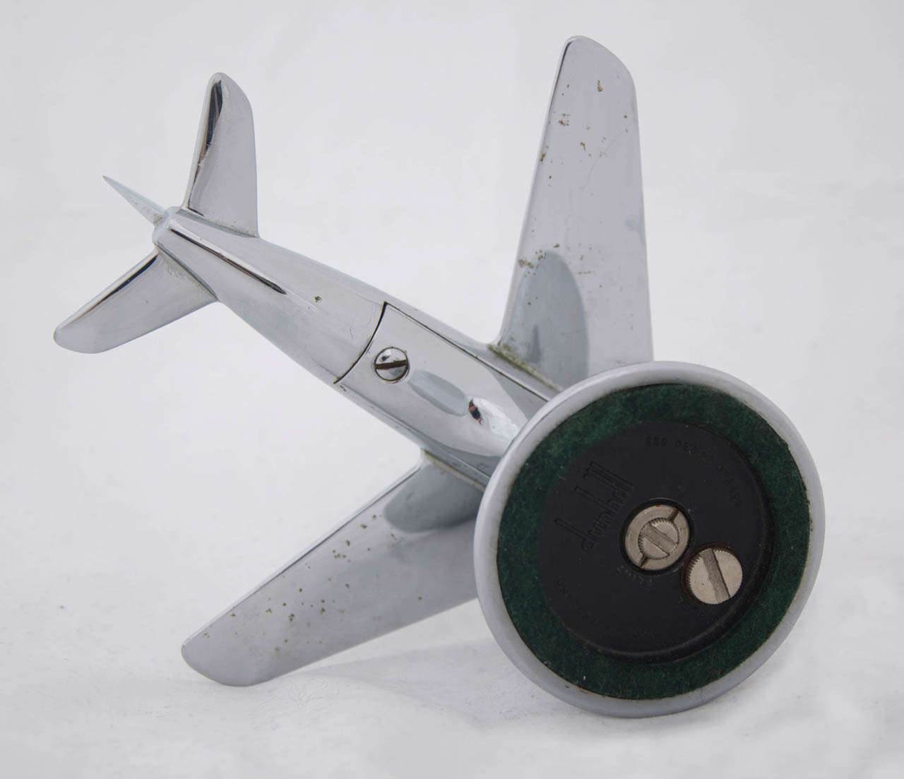 Dunhill Sabre Jet Polished Chrome Table Lighter, 1950's For Sale at 1stDibs