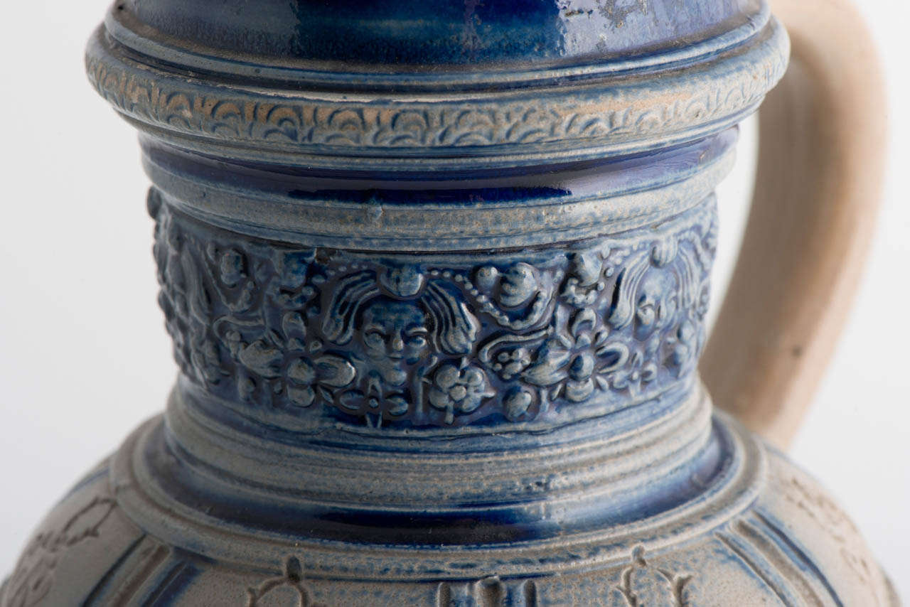 German Blue and Grey Pottery For Sale at 1stDibs