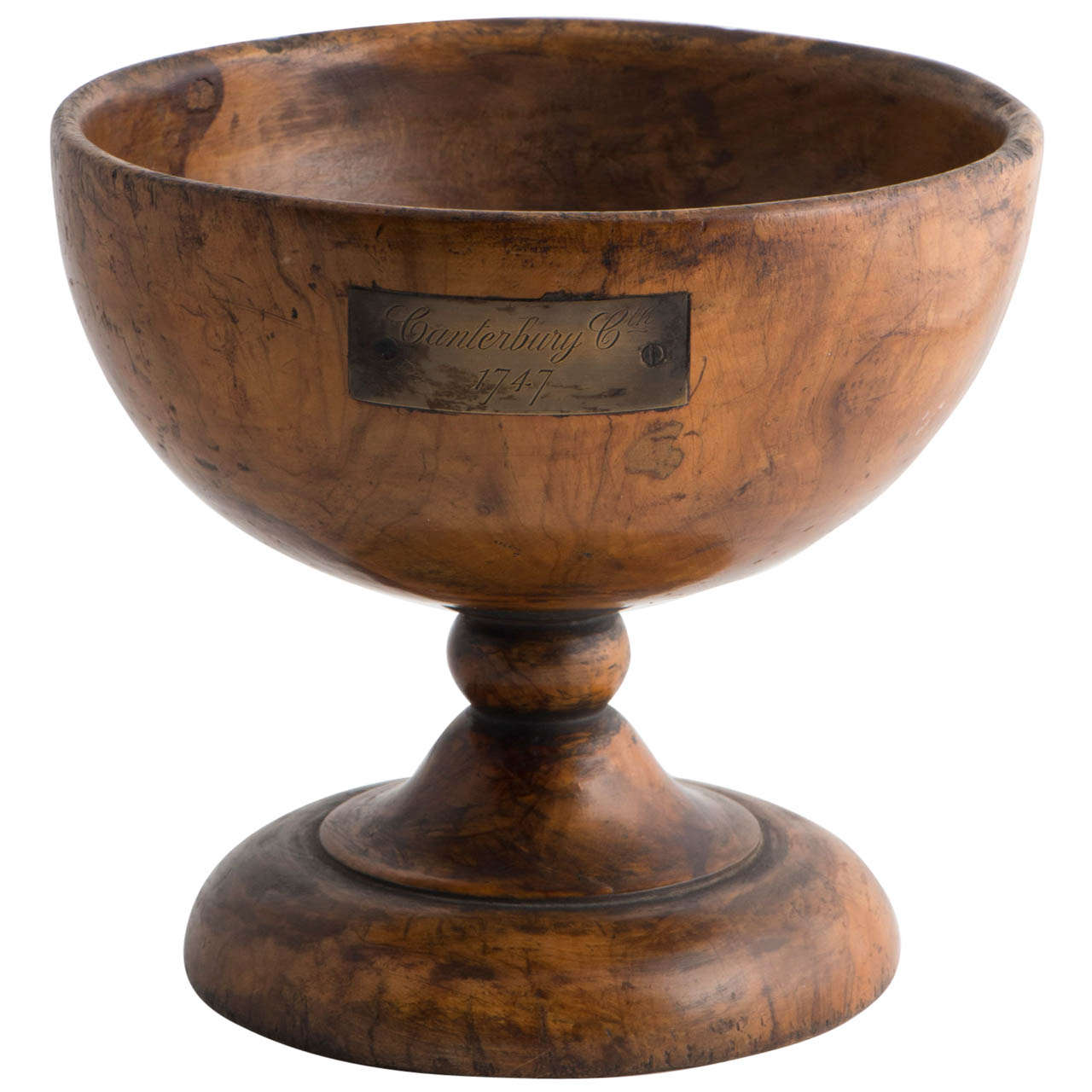 Well-Modeled Olive Wood Cup at 1stDibs