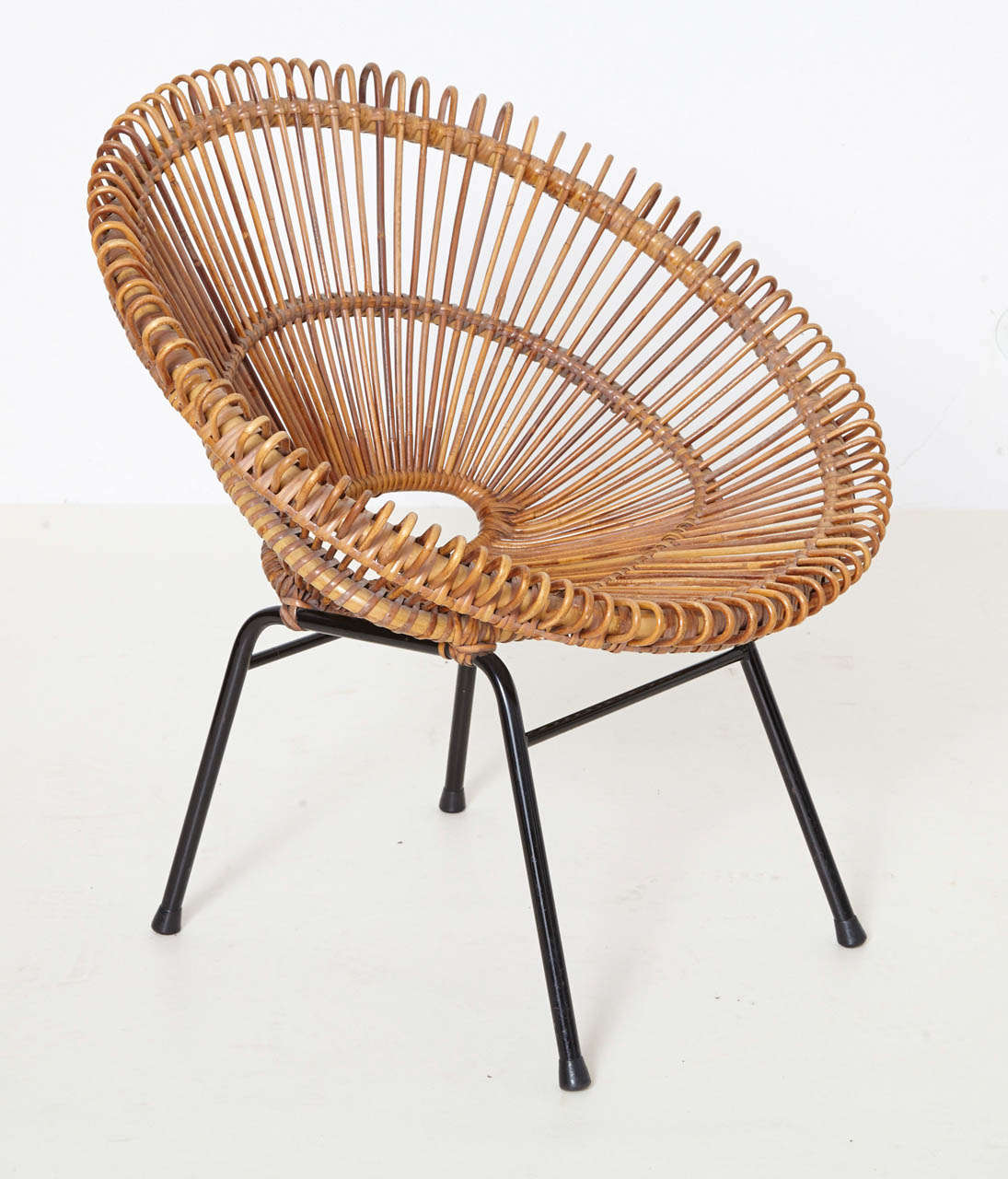 Franco Albini Rotan Chair at 1stDibs