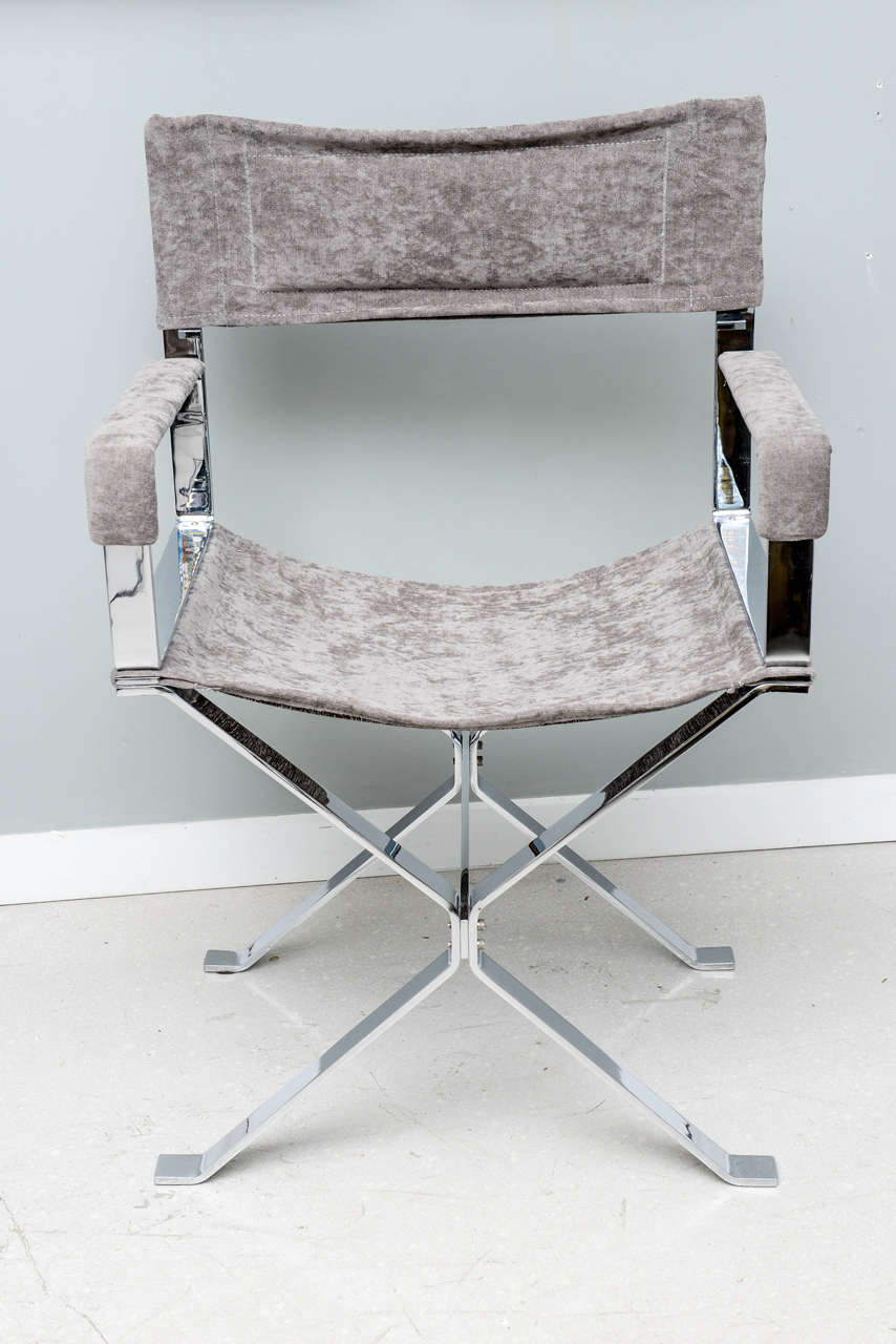 Four Vintage Alessandro Albrizzi Directors Chairs, 2 Arm and 2 Side ...