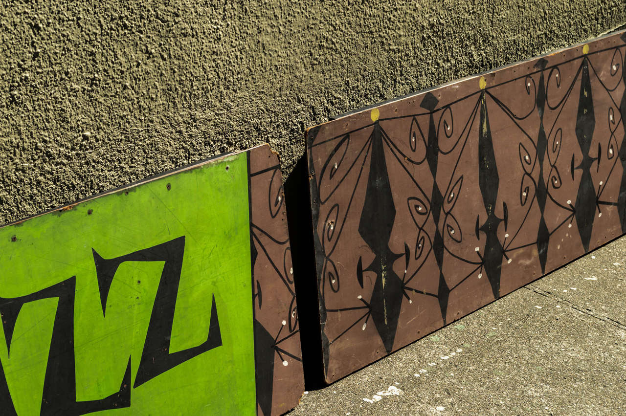 Set of Two Signs from Earthquake McGoon's Jazz Club, San Francisco at ...