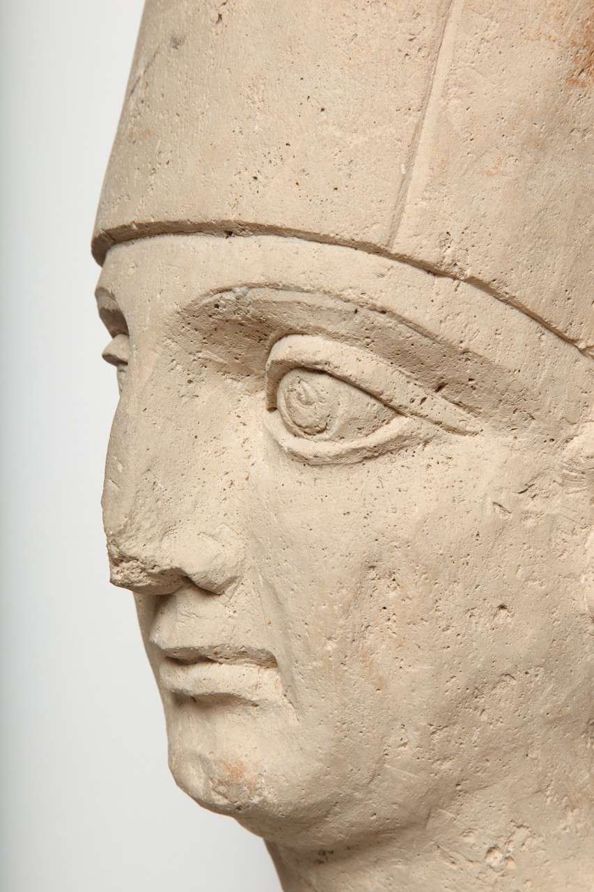 Ancient Roman Limestone Male Head of a Youth, Eastern Empire For Sale ...