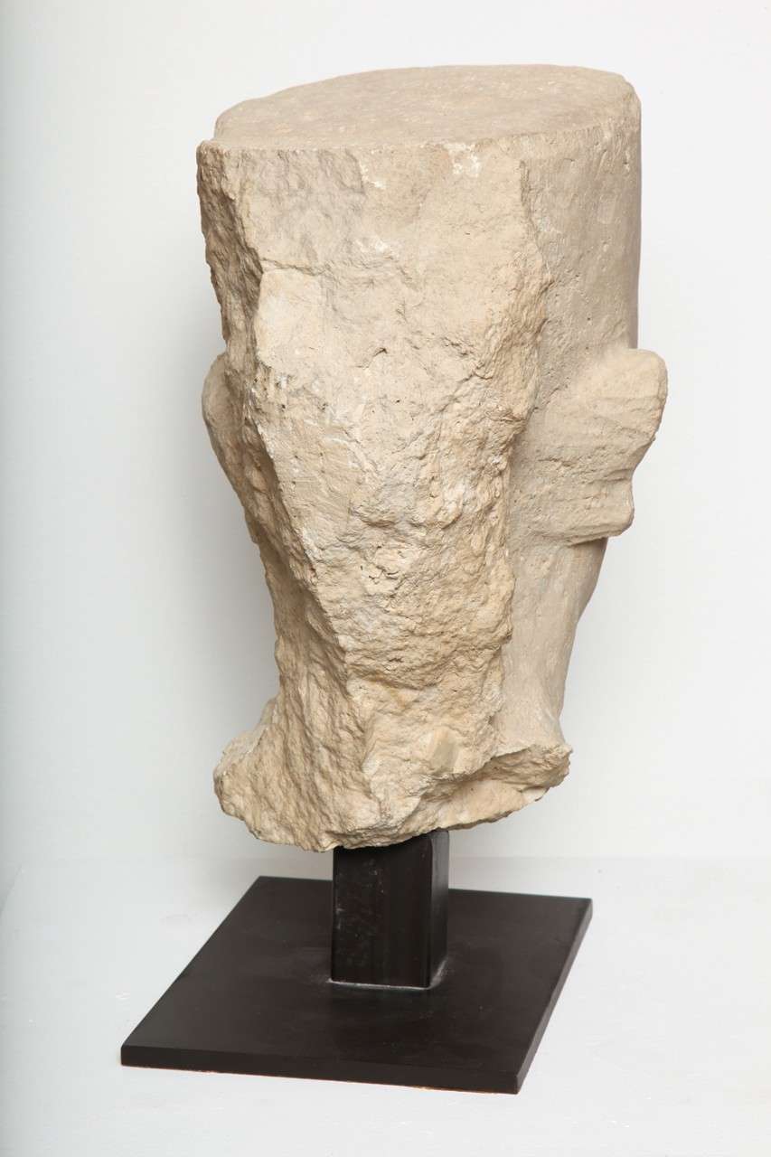 Ancient Roman Limestone Male Head of a Youth, Eastern Empire For Sale ...