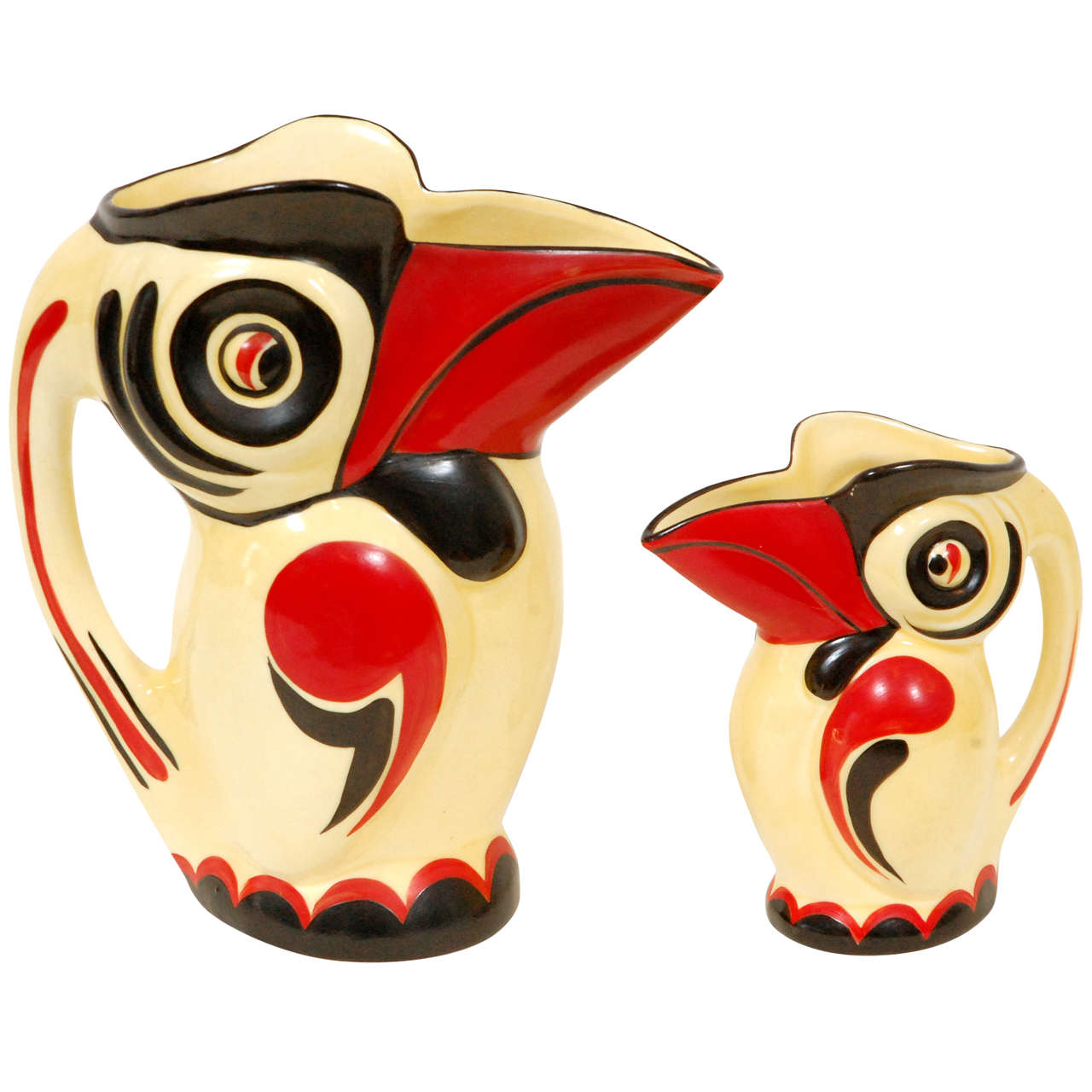 Witty Czech Toucan Pitchers at 1stDibs