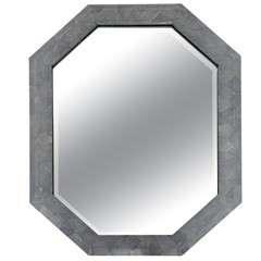 Grey Shagreen Mirror by Maitland-Smith at 1stDibs