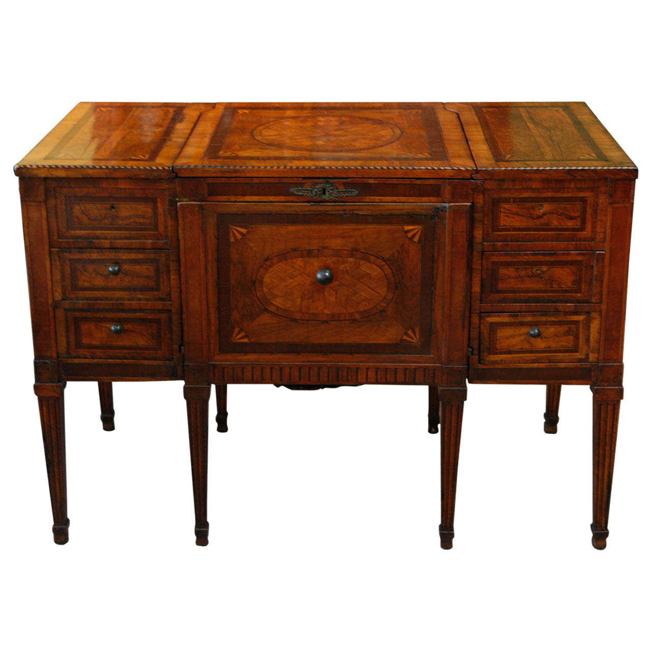 A Dutch Neoclassical Marquetry Desk/Dressing Table circa 1790 at 1stDibs