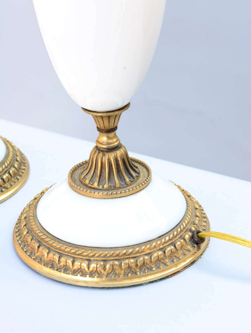 Fine Pair of Opaline Lamps at 1stDibs