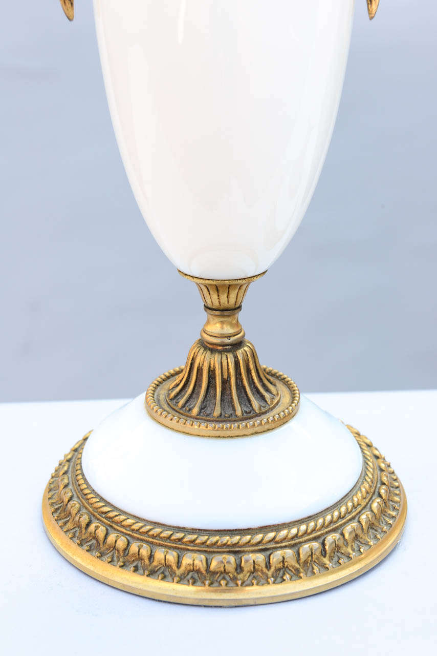 Fine Pair of Opaline Lamps at 1stDibs