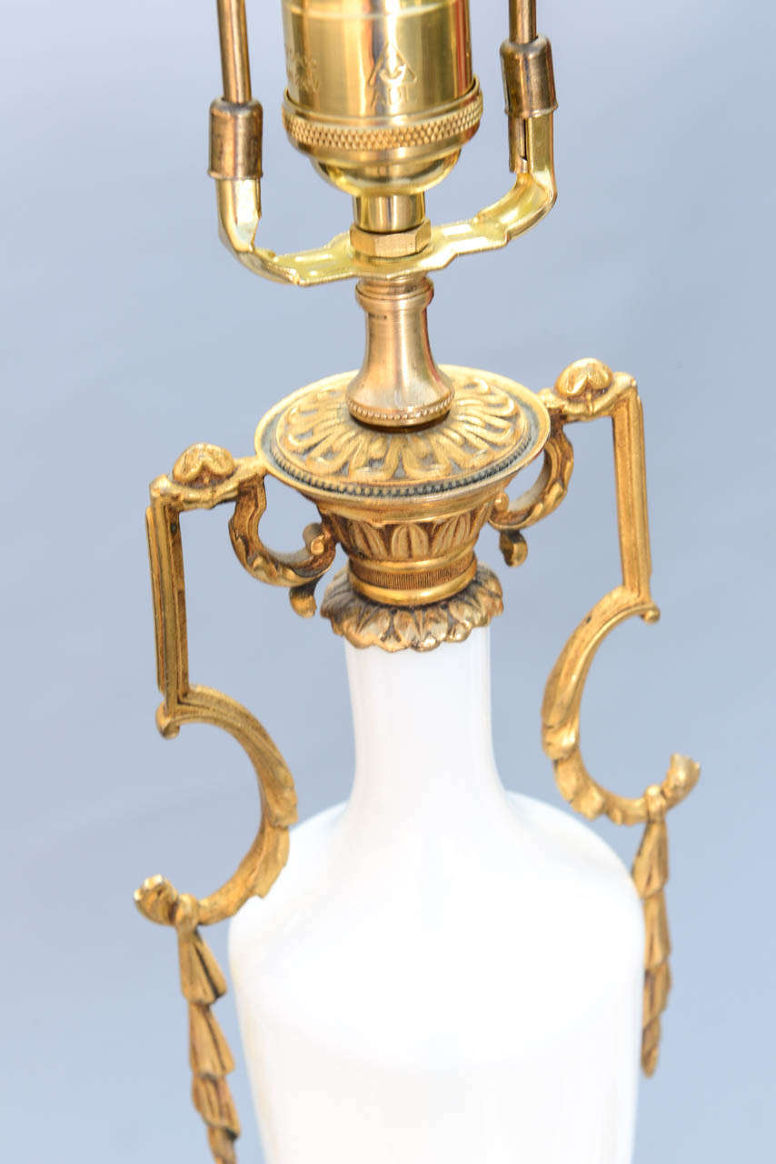 Fine Pair of Opaline Lamps at 1stDibs