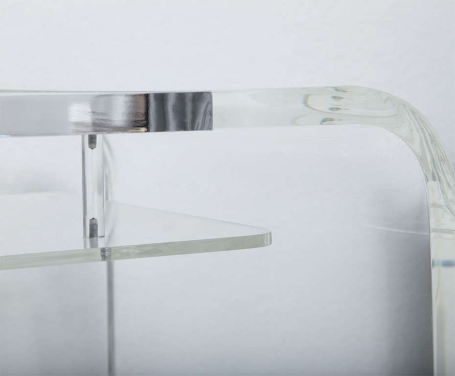 70's Lucite Desk at 1stDibs