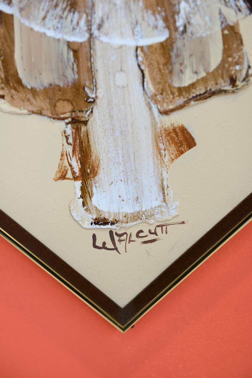 Vintage Abstract Oil Painting Signed by Franck Walcutt For Sale at ...