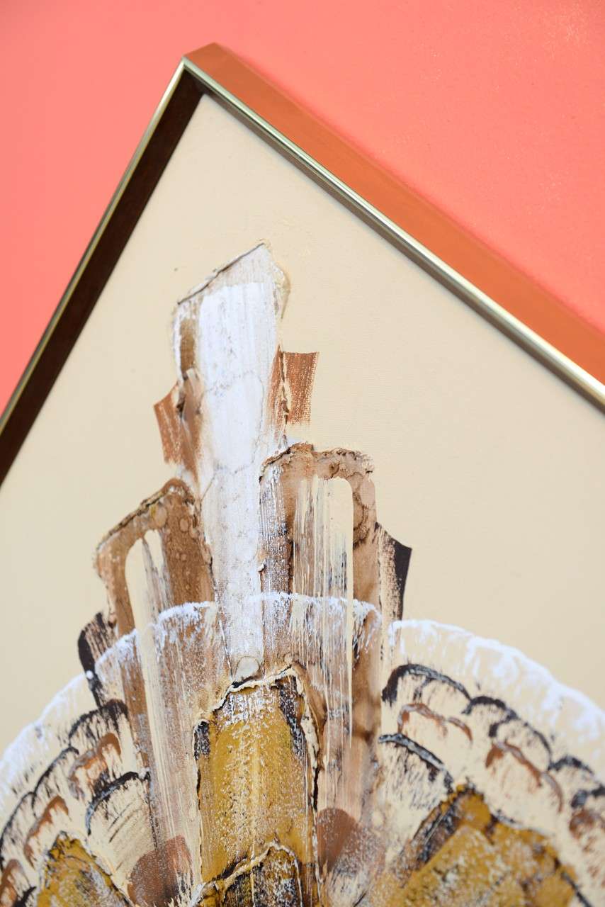 Vintage Abstract Oil Painting Signed by Franck Walcutt For Sale at ...