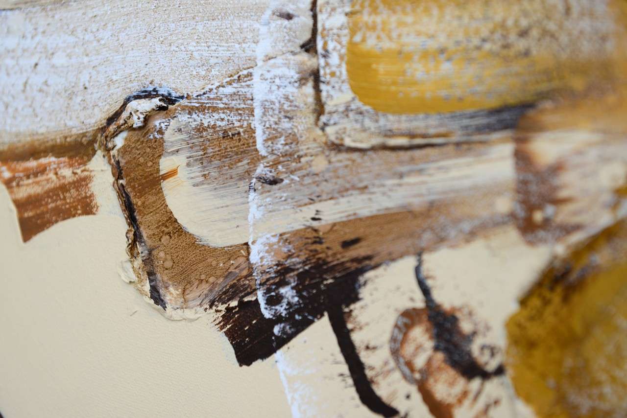 Vintage Abstract Oil Painting Signed by Franck Walcutt For Sale at ...