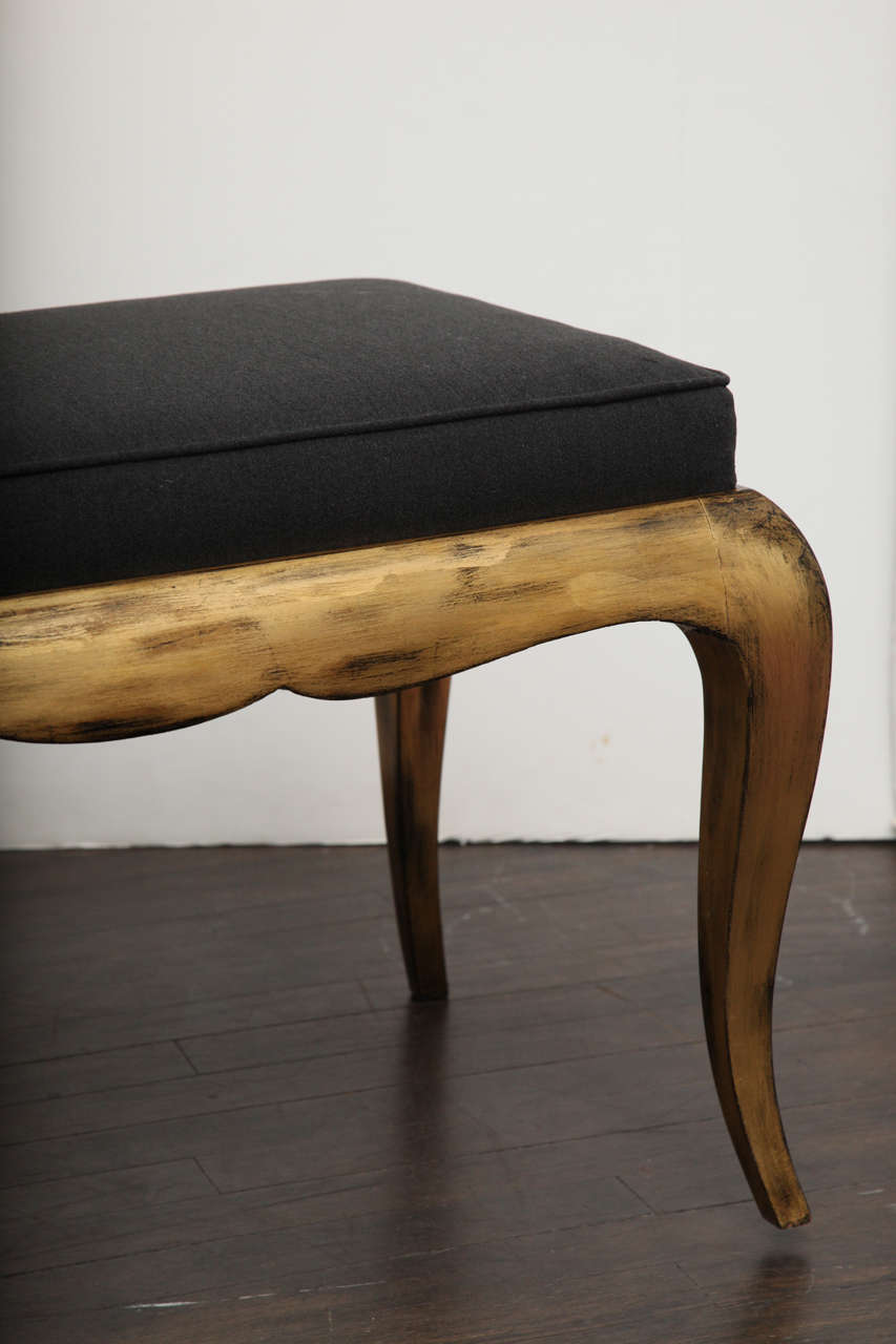 Elegant Pair of Upholstered Benches at 1stDibs