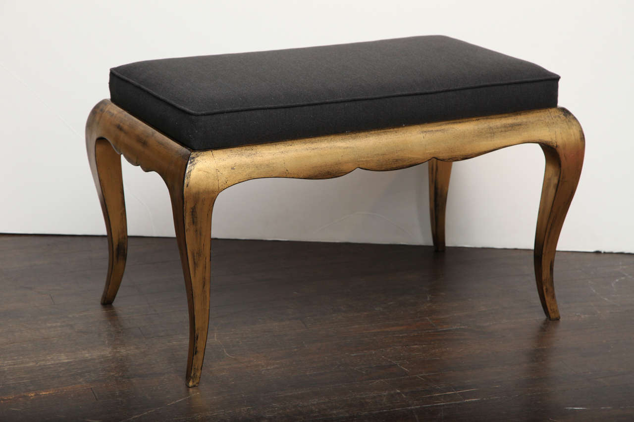 Elegant Pair of Upholstered Benches at 1stDibs