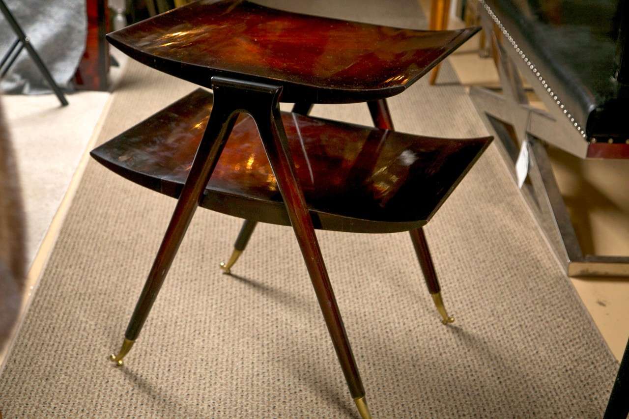 Pair of Mid Century Modern Sofa Tables For Sale at 1stDibs