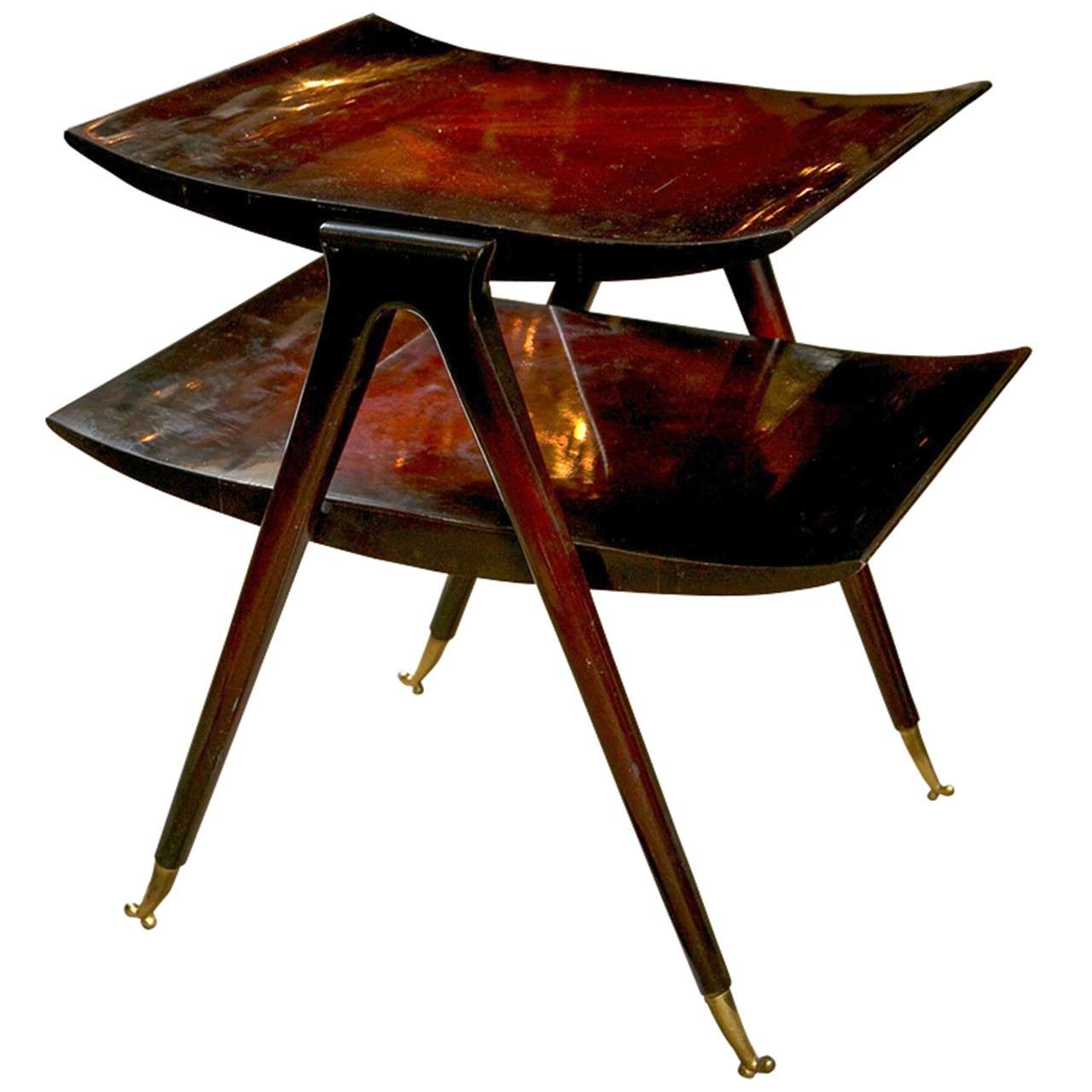 Pair of Mid Century Modern Sofa Tables For Sale at 1stDibs