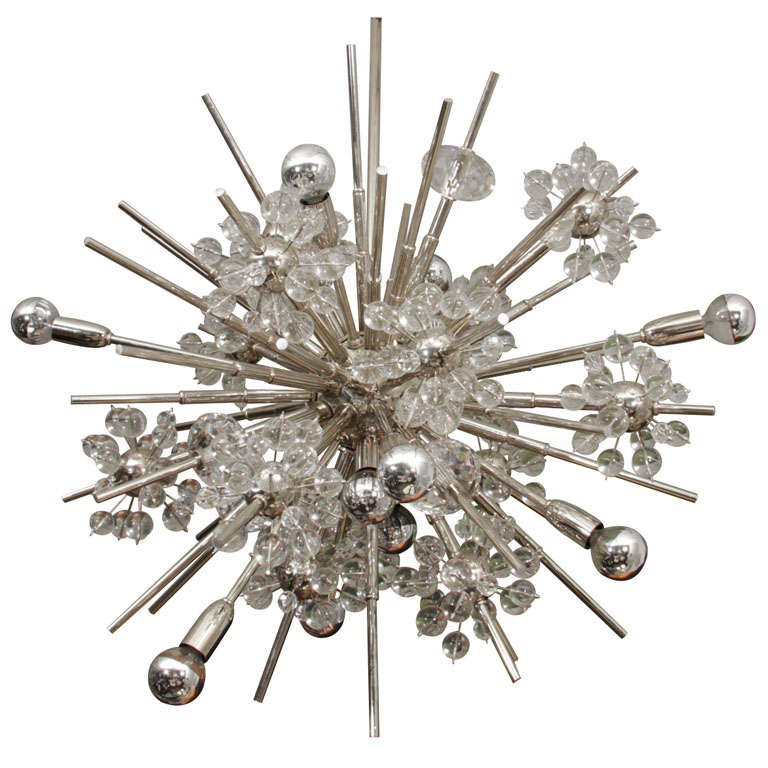 Large Custom Handmade Crystal Sputnik For Sale at 1stDibs