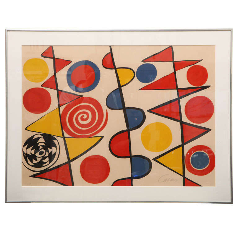 Alexander Calder Signed Serigraph Print at 1stDibs