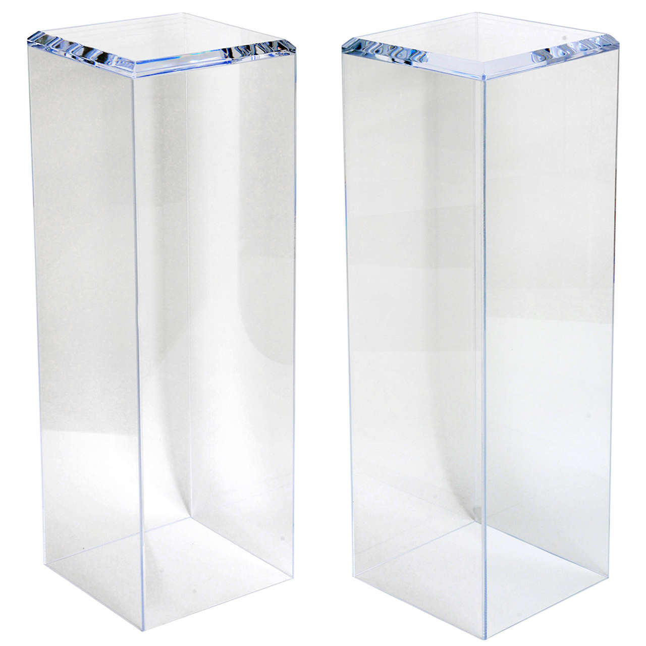Pair of Modern Lucite Pedestals at 1stDibs | lucite pedestals for art ...